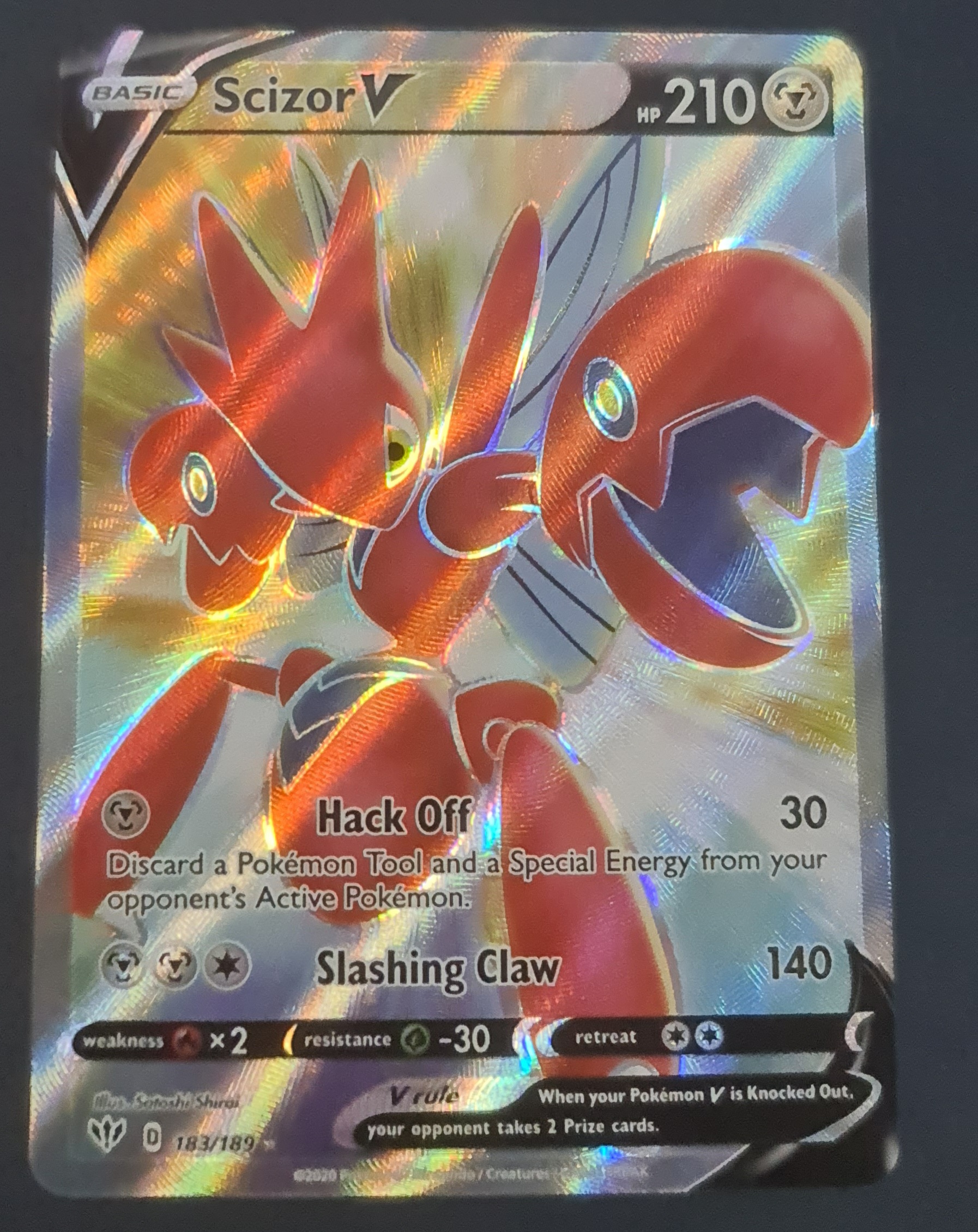 Scizor V 183/189 Full Art – Trading Cards Pokemon, Magic and Yu-Gi-Oh ...