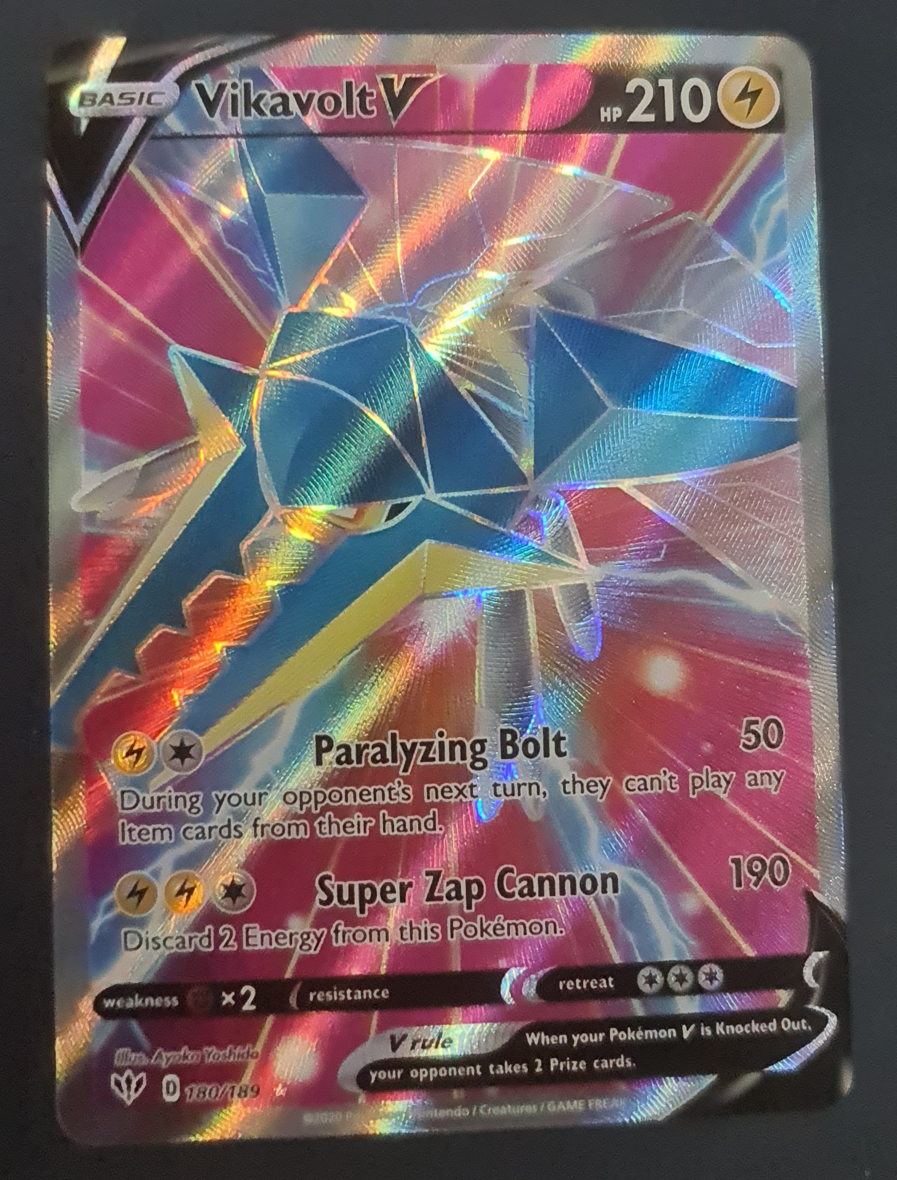 Vikavolt v 180/189 Full Art – Trading Cards Pokemon, Magic and Yu-Gi-Oh ...