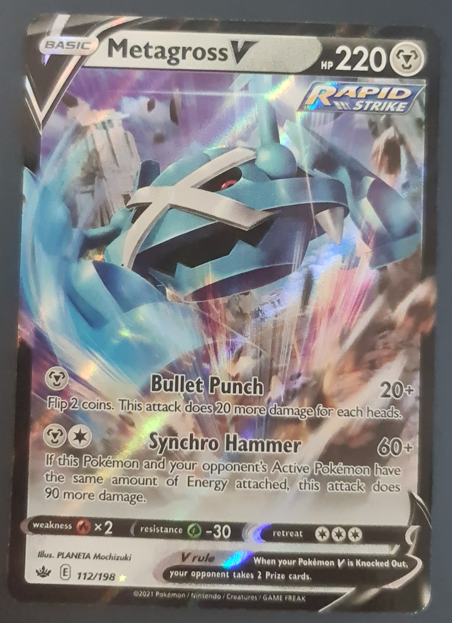 Metagross V 112/198 Half Art – Trading Cards Pokemon, Magic and Yu-Gi ...