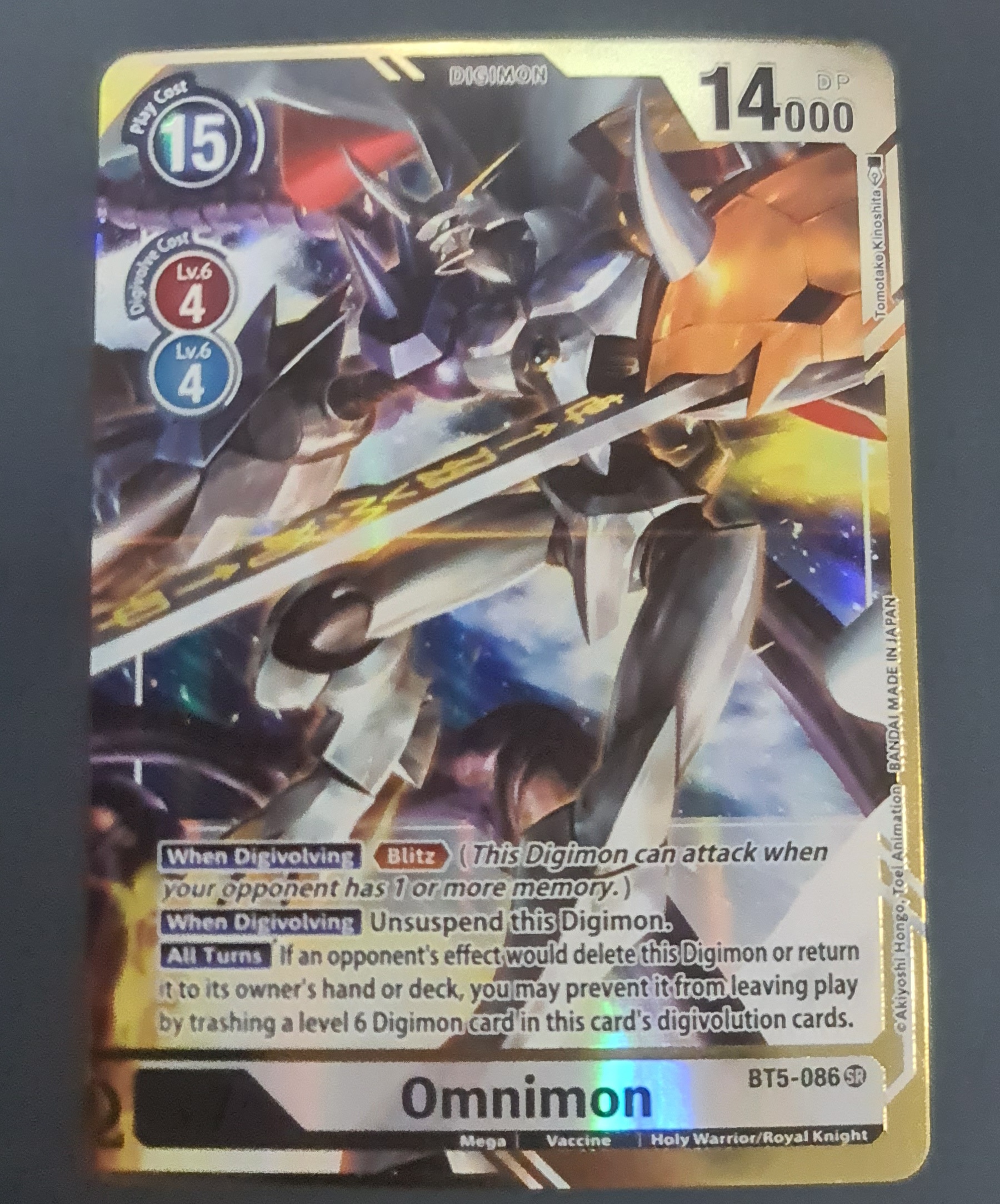 Omnimon BT5-086 SR Digimon Card – Trading Cards Pokemon, Magic and Yu ...